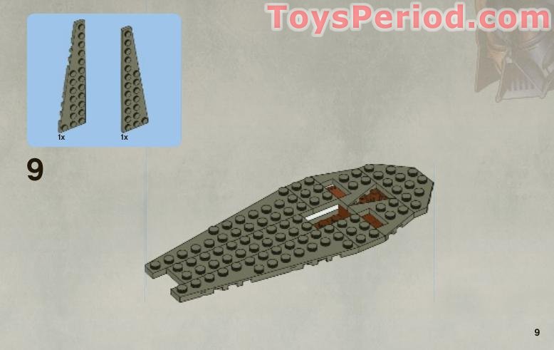 LEGO 7959 Geonosian Starfighter Instructions and Parts List