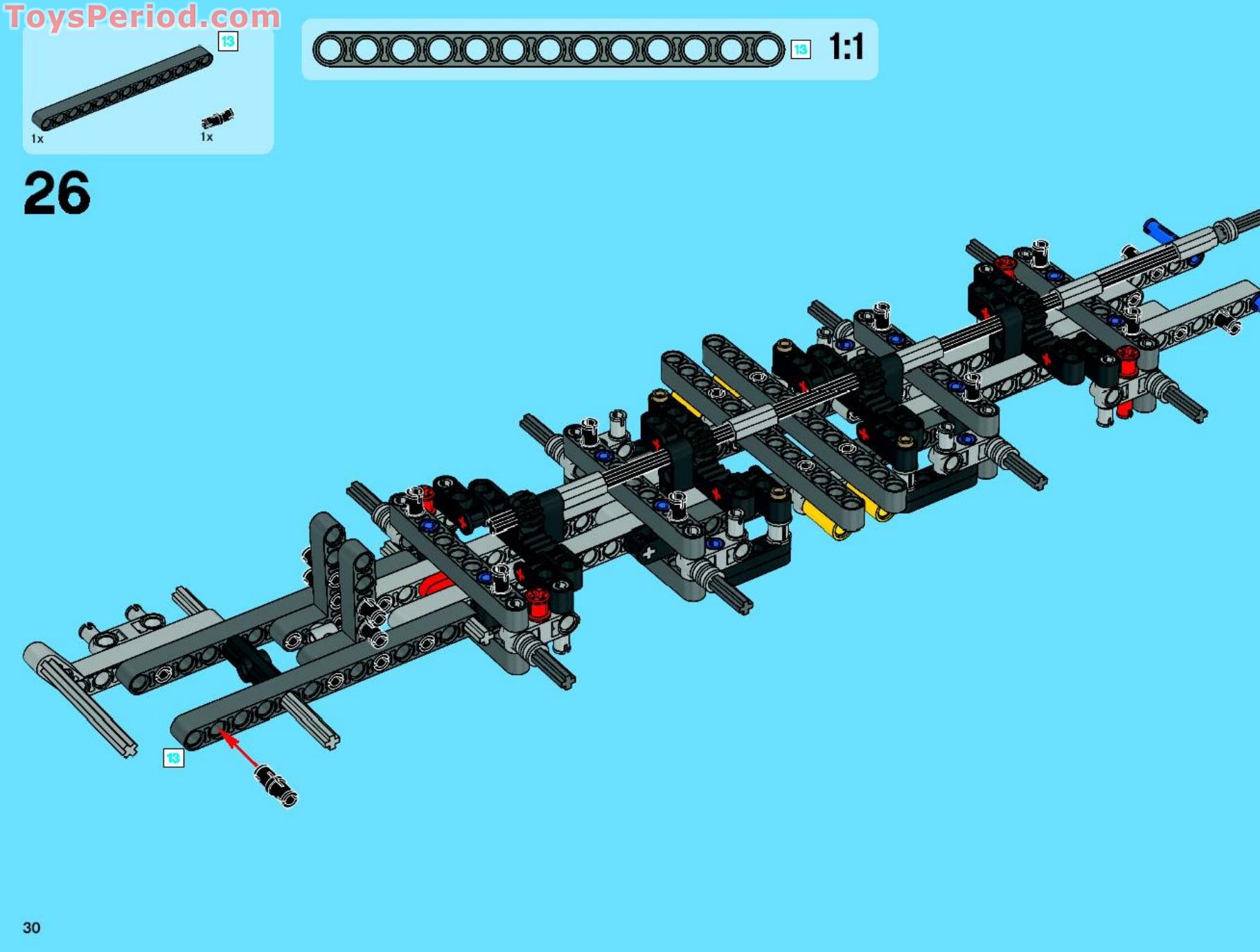 LEGO 8053 Mobile Crane Instructions and Parts List