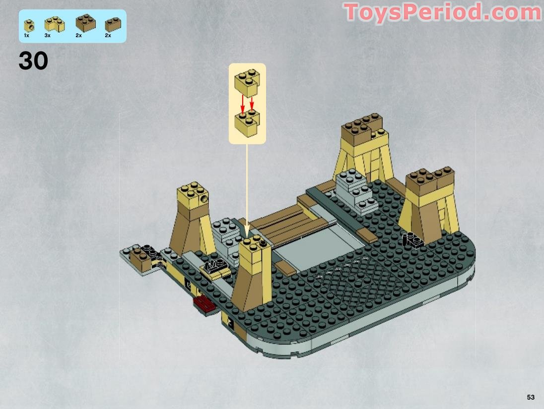 LEGO 9516 Jabba's Palace Instructions and Parts List