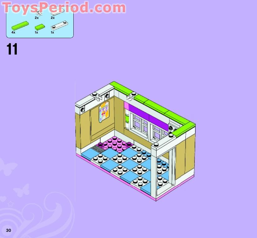 LEGO 3315 Olivia's House Instructions and Parts List