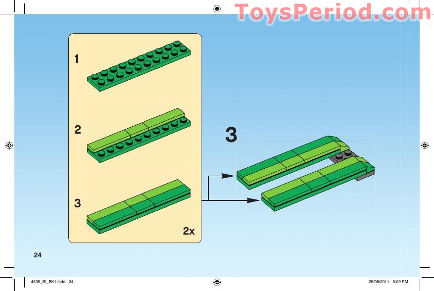 LEGO 4635 Fun with Vehicles Instructions and Parts List