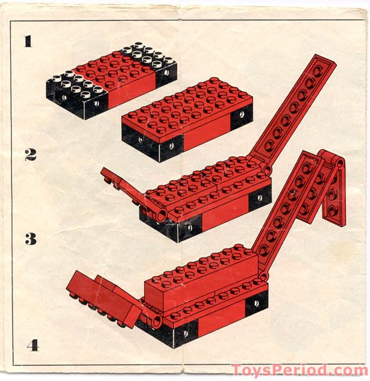 LEGO 376-1 Low-Loader with Excavator Instructions and Parts List
