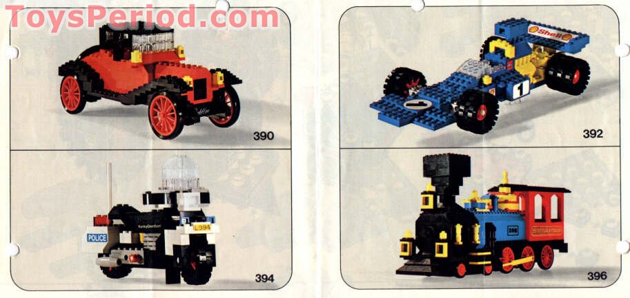 LEGO 393-1 Norton Motorcycle Instructions and Parts List