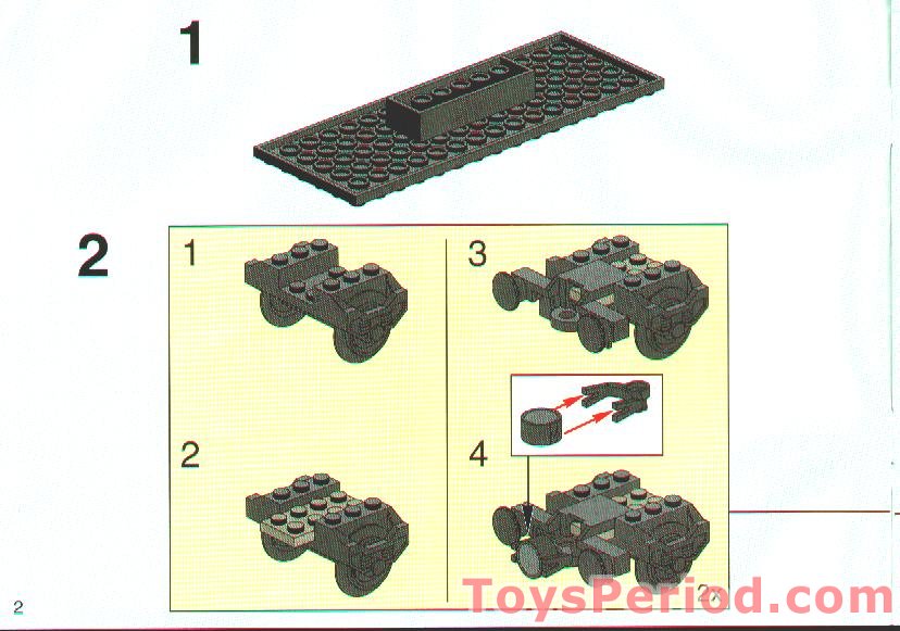 LEGO 10014 Caboose Instructions and Parts List