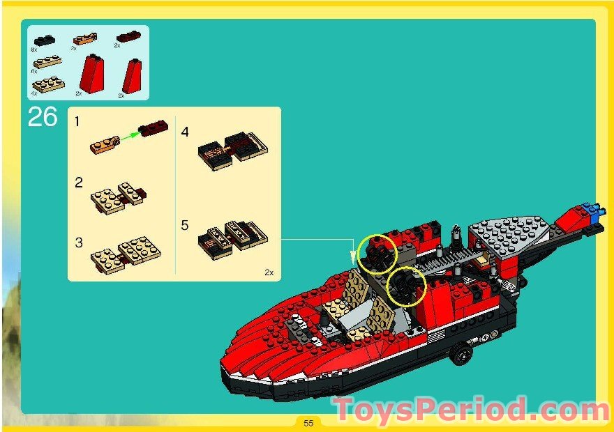LEGO 4403 Air Blazers Instructions and Parts List