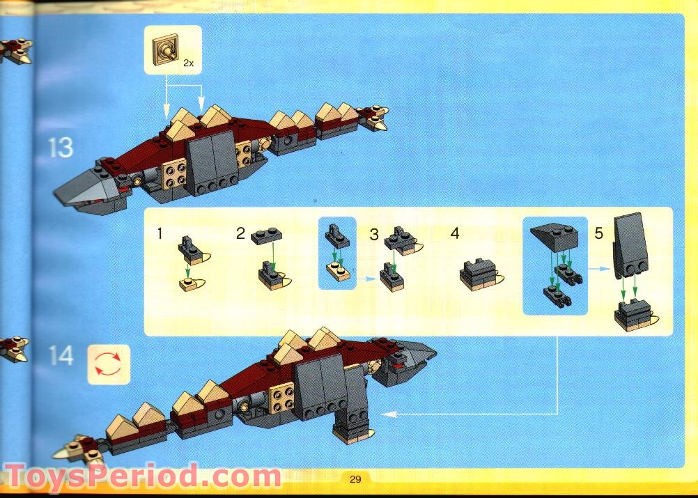 LEGO 4507 Prehistoric Creatures Instructions and Parts List