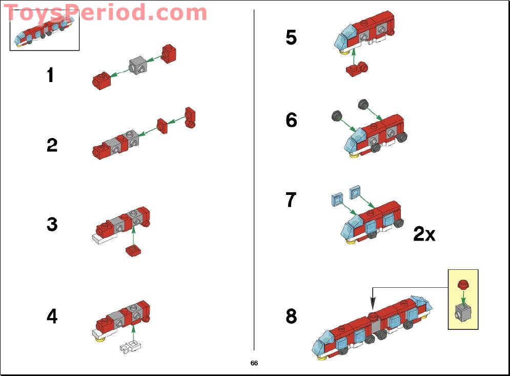LEGO 5526 Skyline Instructions and Parts List
