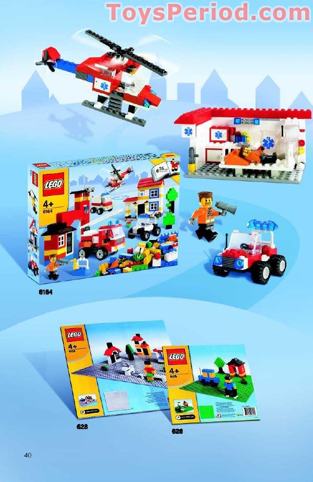 LEGO 6186 Build Your Own LEGO Harbor Instructions and Parts List