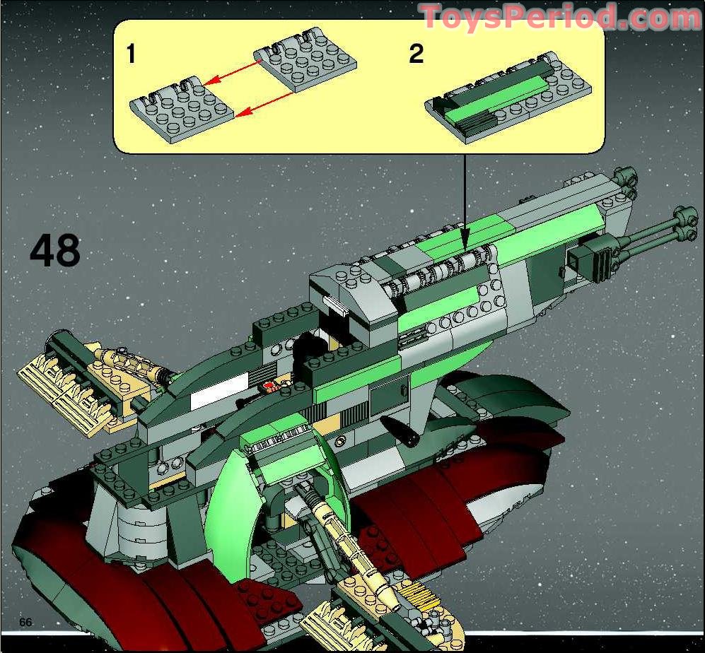 LEGO 6209 Slave I Instructions and Parts List