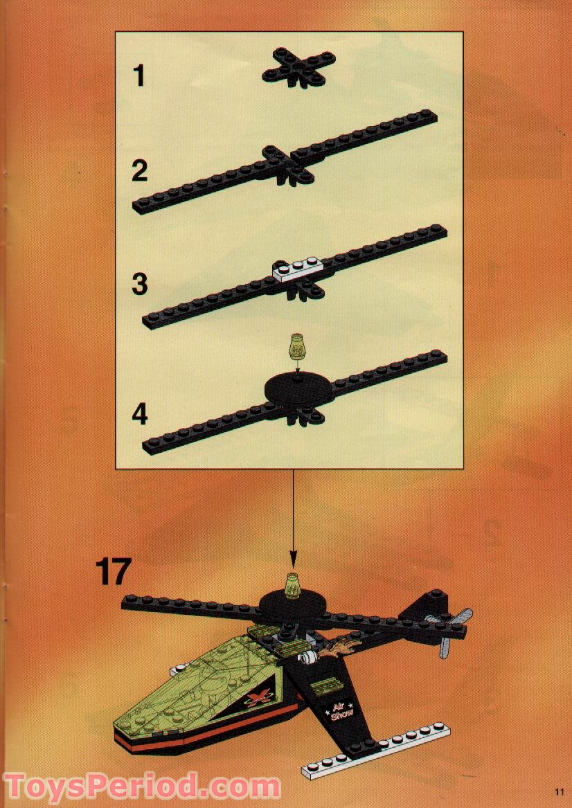 LEGO 6582 Daredevil Flight Squad Instructions and Parts List