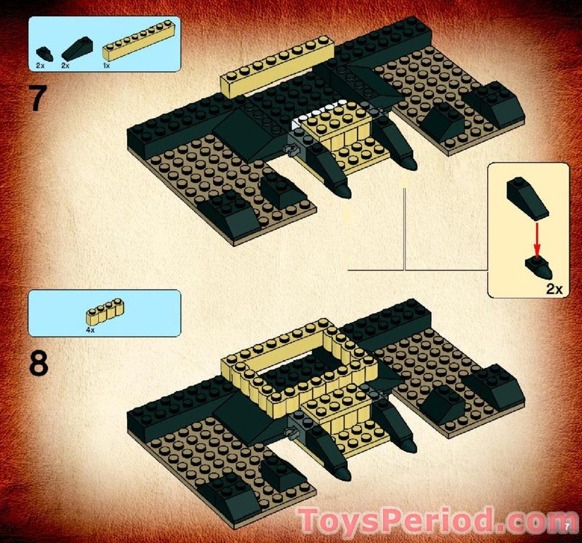 LEGO 7621 Indiana Jones and the Lost Tomb Instructions and Parts List