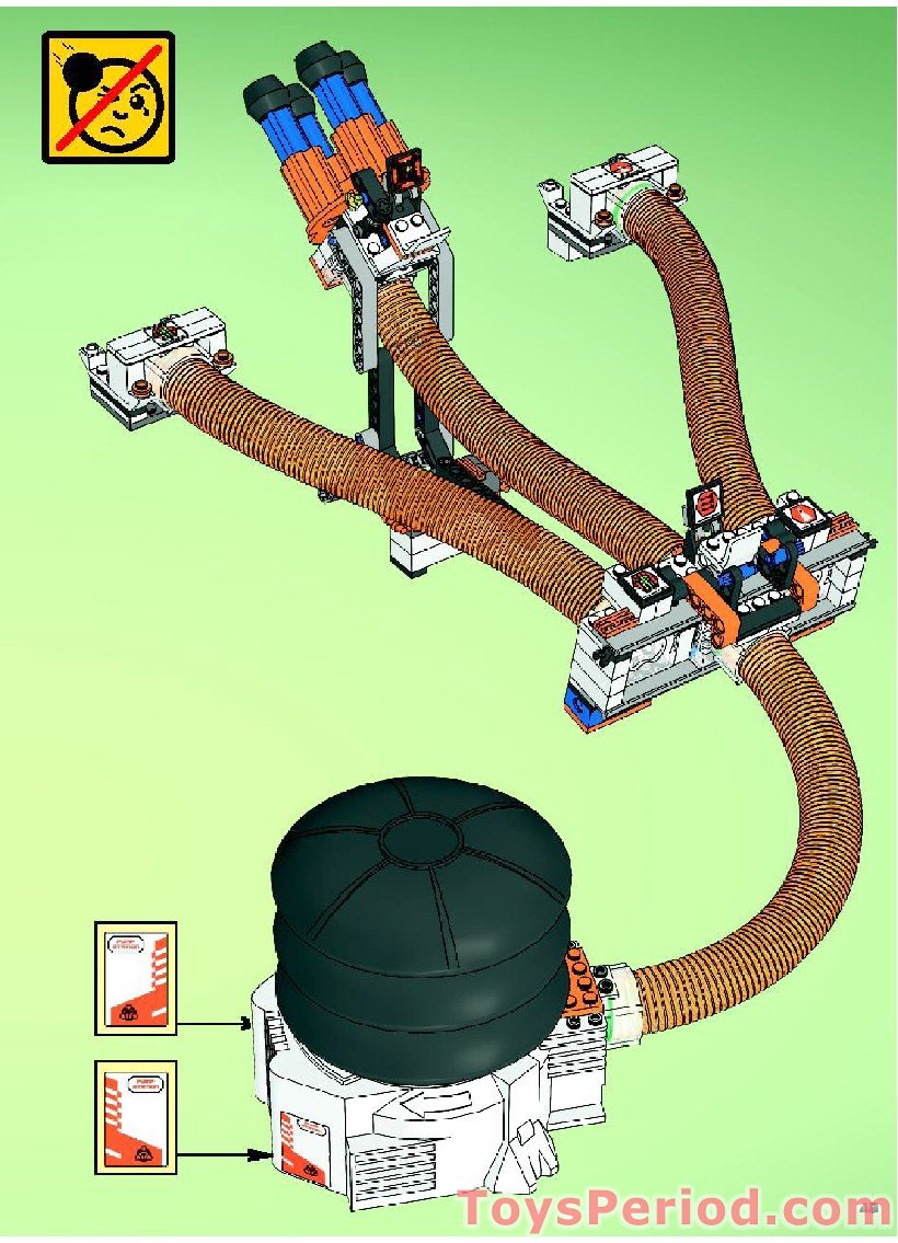 LEGO 7690 MB-01 Eagle Command Base Instructions and Parts List