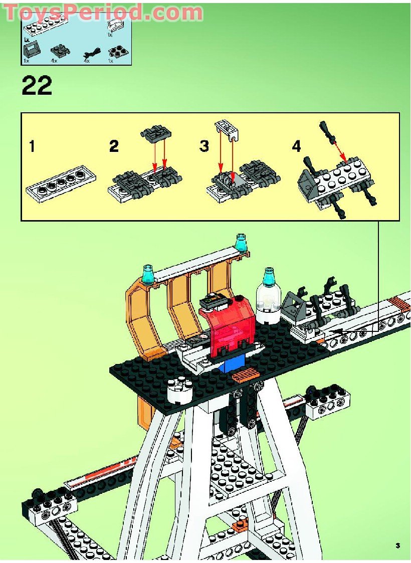 LEGO 7690 MB-01 Eagle Command Base Instructions and Parts List
