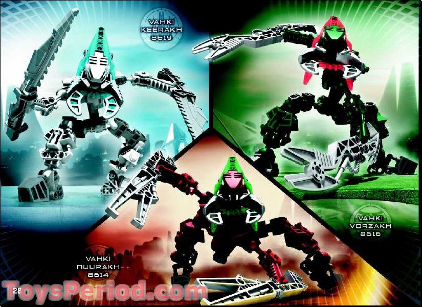 LEGO 8739 Toa Hordika Onewa Instructions and Parts List