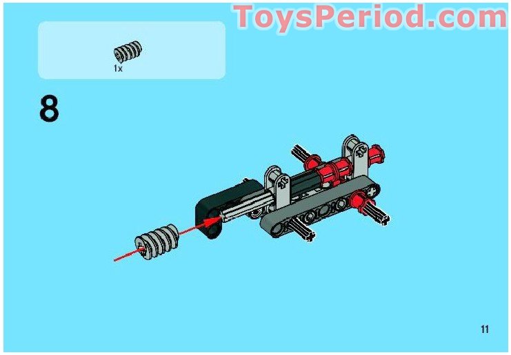 LEGO 8260 Tractor Instructions and Parts List