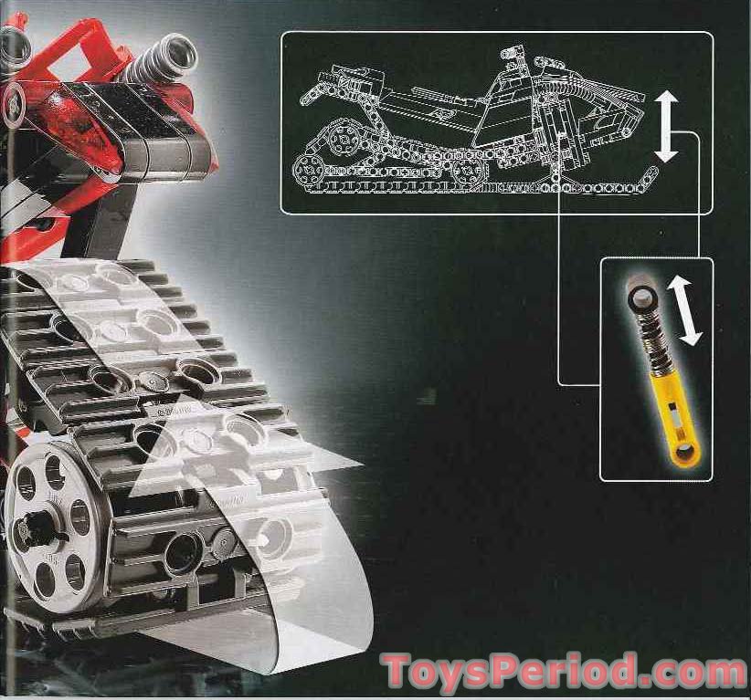 LEGO 8272 Snowmobile Instructions and Parts List