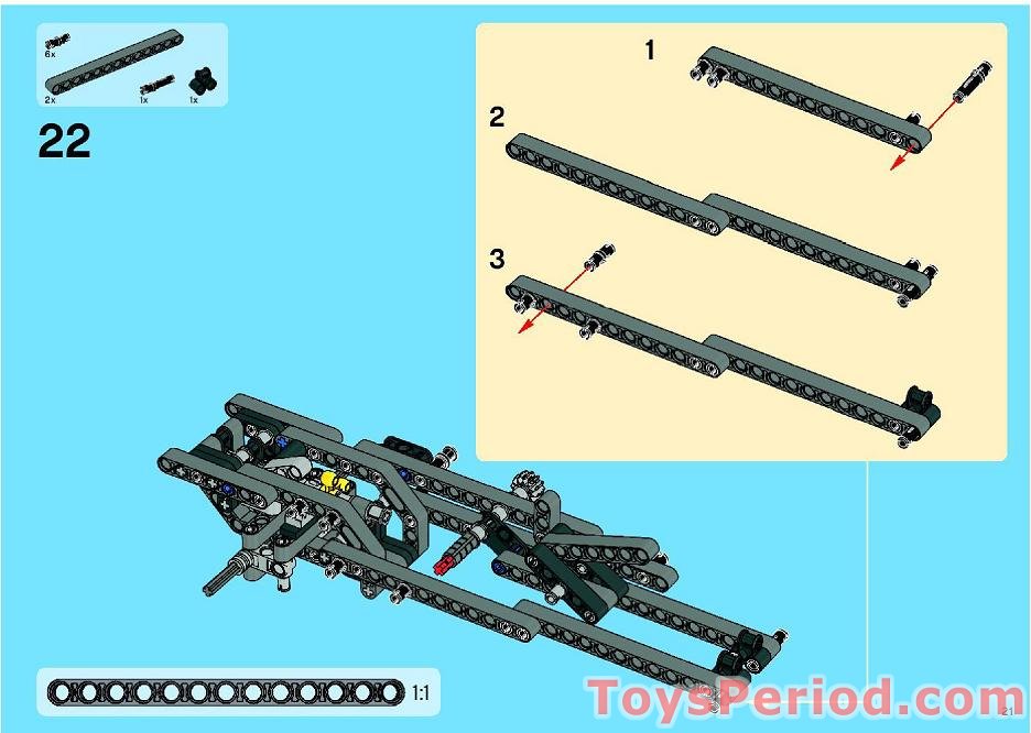 LEGO 8273 Off Road Truck Instructions and Parts List
