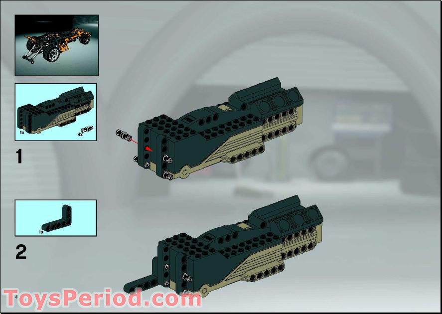 LEGO 8365 Tuneable Racer Instructions and Parts List