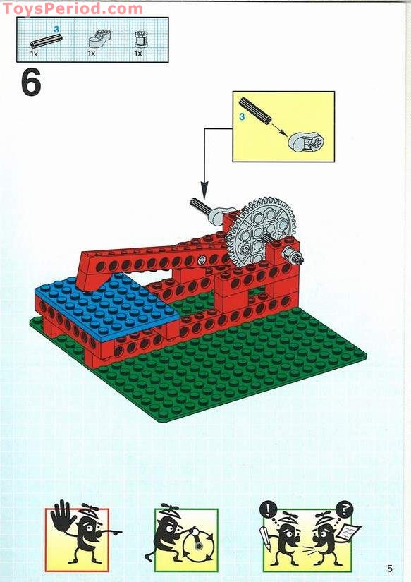 LEGO 9630 Nonmotorized Simple Machines Set Instructions and Parts List