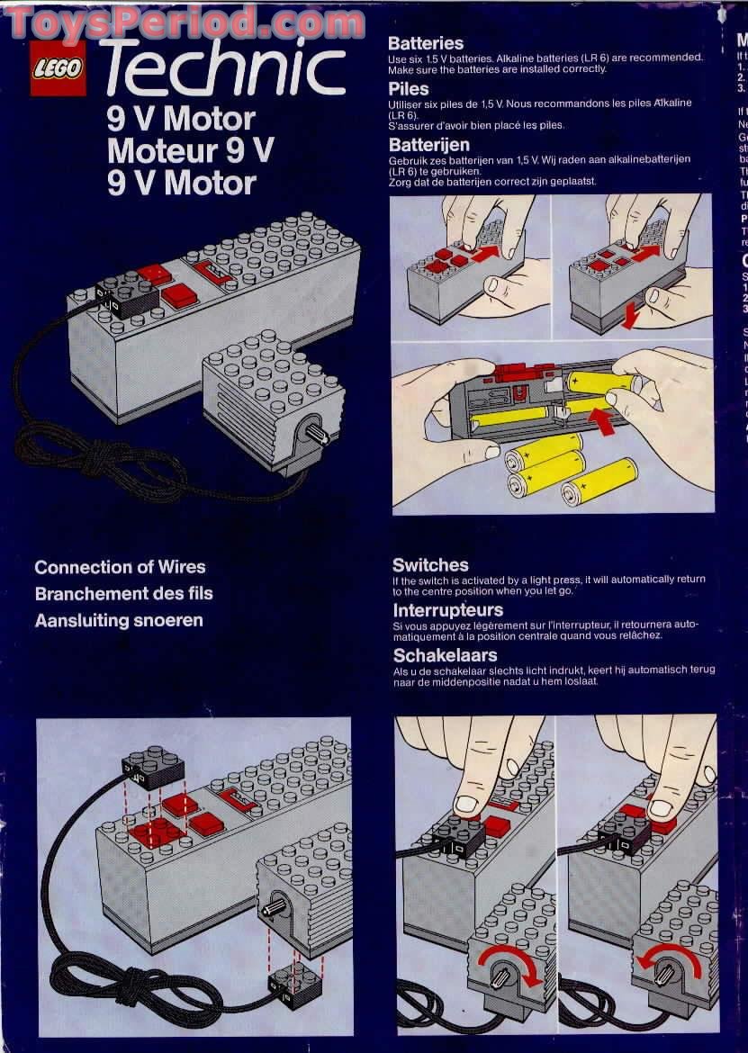 LEGO 8064 Motorized Universal Building Set, 9v Instructions and Parts List