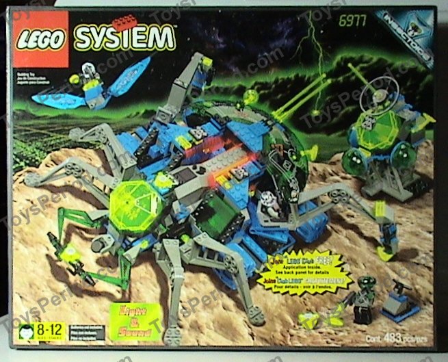 LEGO 6977 Arachnoid Star Base Instructions and Parts List