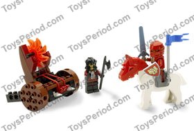 LEGO 8873 Fireball Catapult Instructions and Parts List