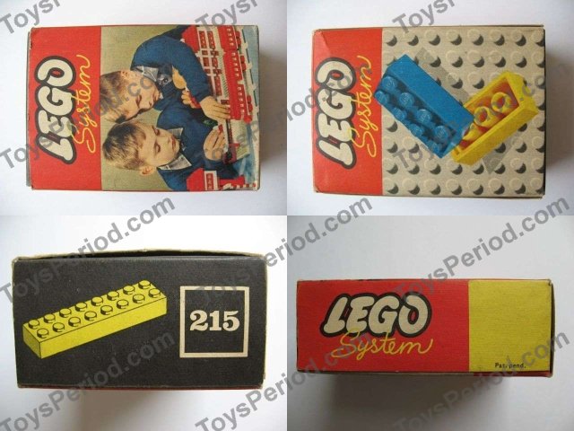 LEGO 215-2 2x8 Bricks Set Parts List