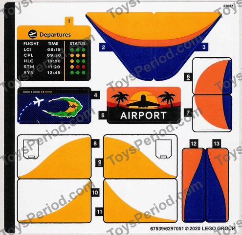 LEGO Sets with Part 60262stk01 Sticker Sheet for Set 60262 - (67539/ ...