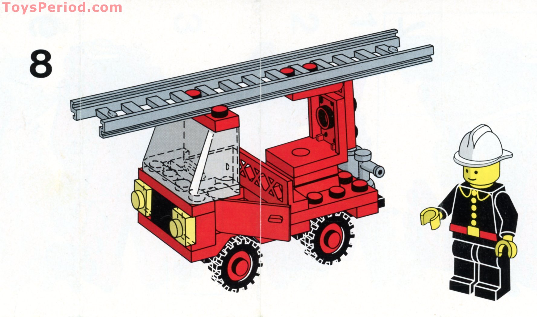 LEGO 6621 Fire Truck Instructions and Parts List