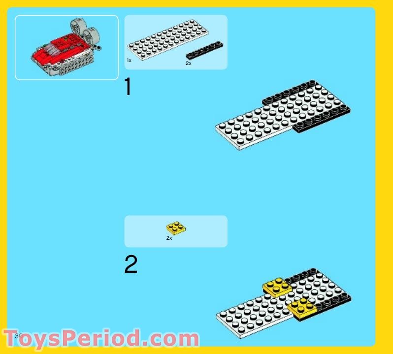 LEGO 7292 Propeller Adventures Instructions and Parts List