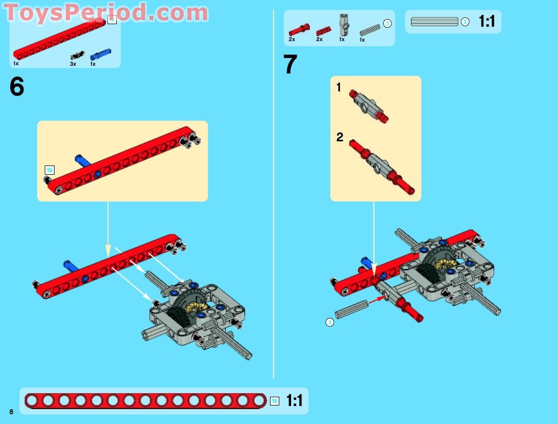 LEGO 9397 Logging Truck Instructions and Parts List