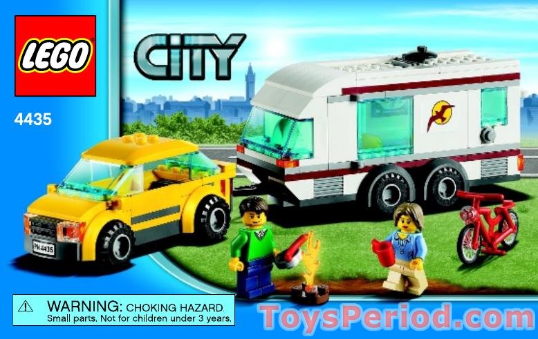 LEGO 4435 Car and Caravan Instructions and Parts List