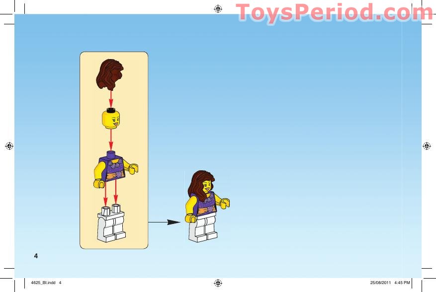 LEGO 4625 LEGO Pink Brick Box Instructions and Parts List