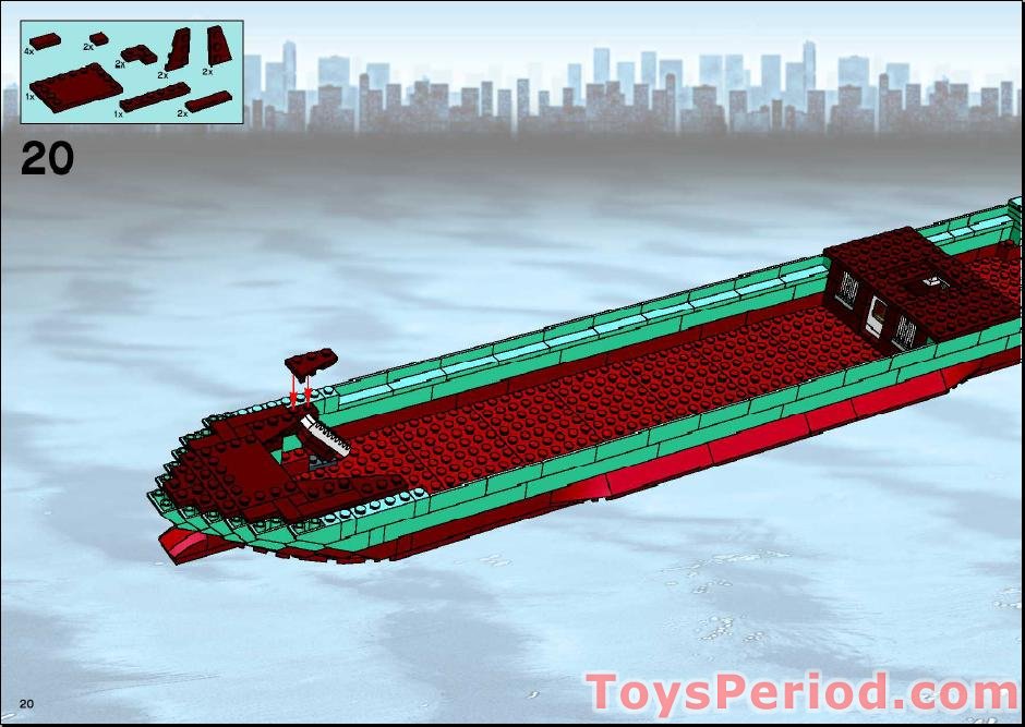 LEGO 10152-1 Maersk Sealand Container Ship 2004 Edition Instructions ...