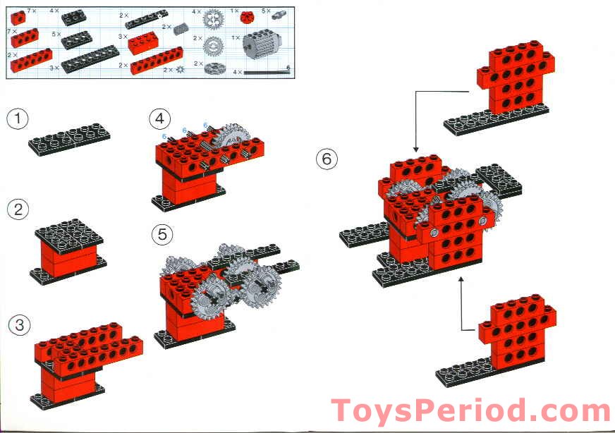 LEGO 1033 Building Instructions for Set 1032 Instructions and Parts List