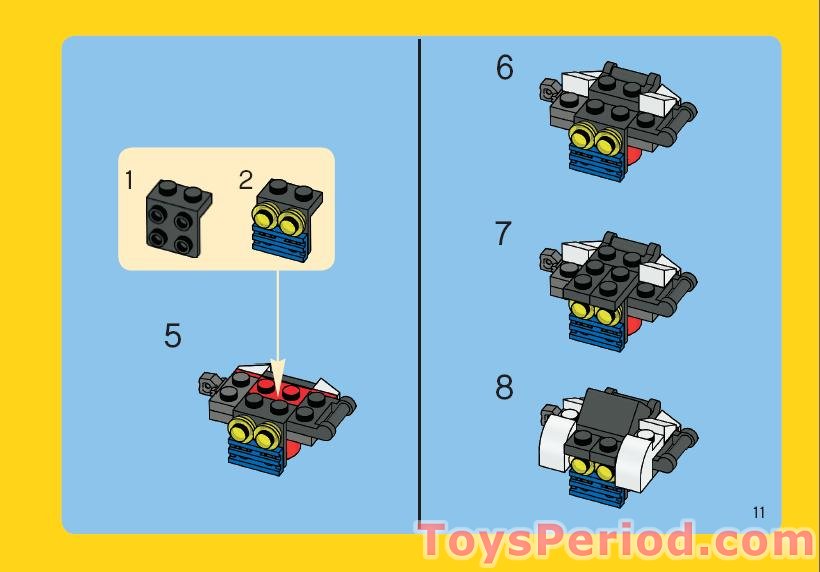 LEGO 4917 Mini Robots Instructions and Parts List