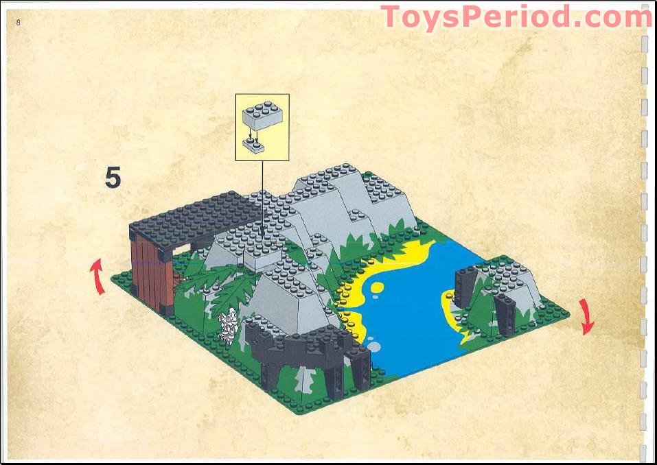 LEGO 6281 Pirates Perilous Pitfall Instructions and Parts List