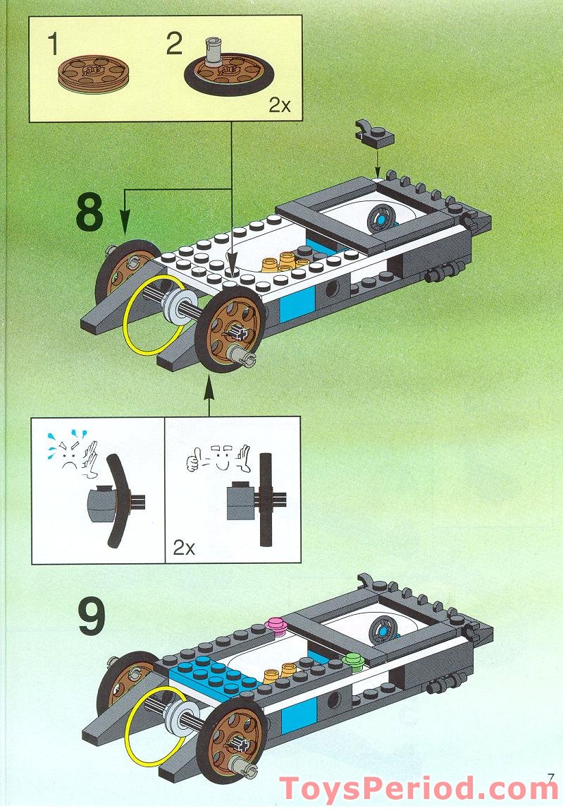 LEGO 6496 Whirling Time Warper Instructions and Parts List