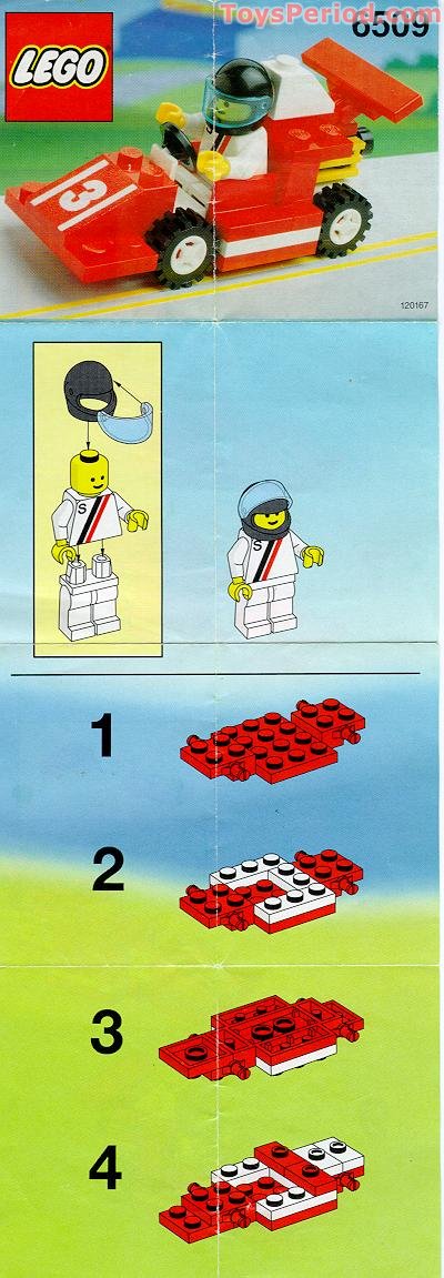 LEGO 6509 Red Racer Instructions and Parts List