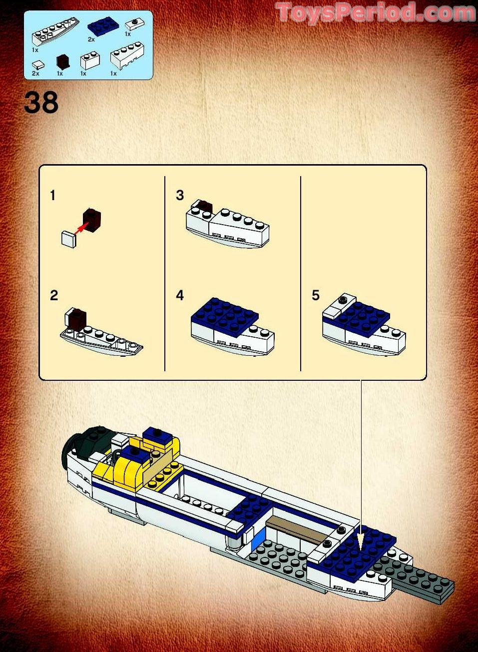 LEGO 7628 Peril in Peru Instructions and Parts List