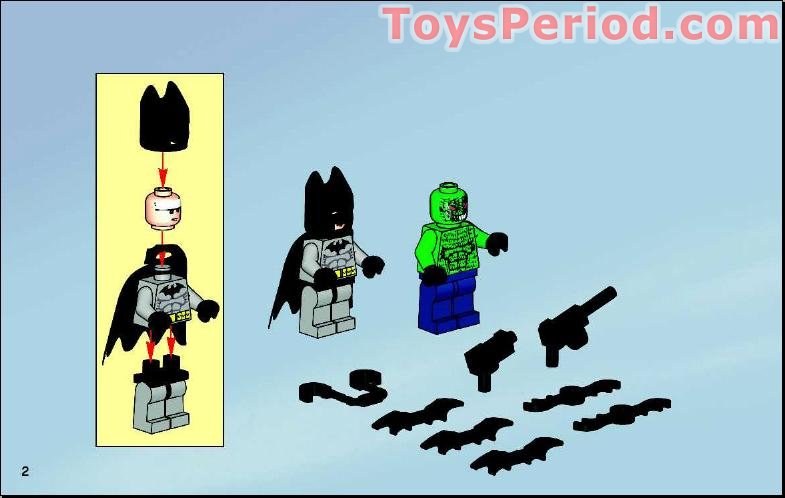 LEGO 7780 The Batboat: Hunt for Killer Croc Instructions and Parts List