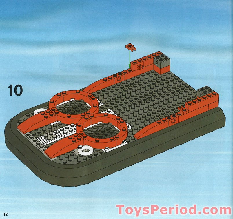 LEGO 7944 Fire Hovercraft Instructions and Parts List