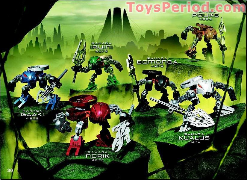 LEGO 8739 Toa Hordika Onewa Instructions and Parts List