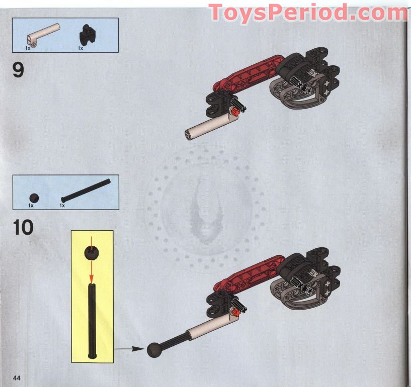LEGO 8764 Vezon and Fenrakk Instructions and Parts List
