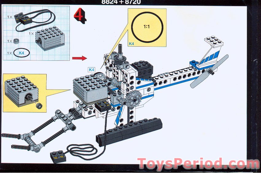 LEGO 8824 Hovercraft Instructions and Parts List