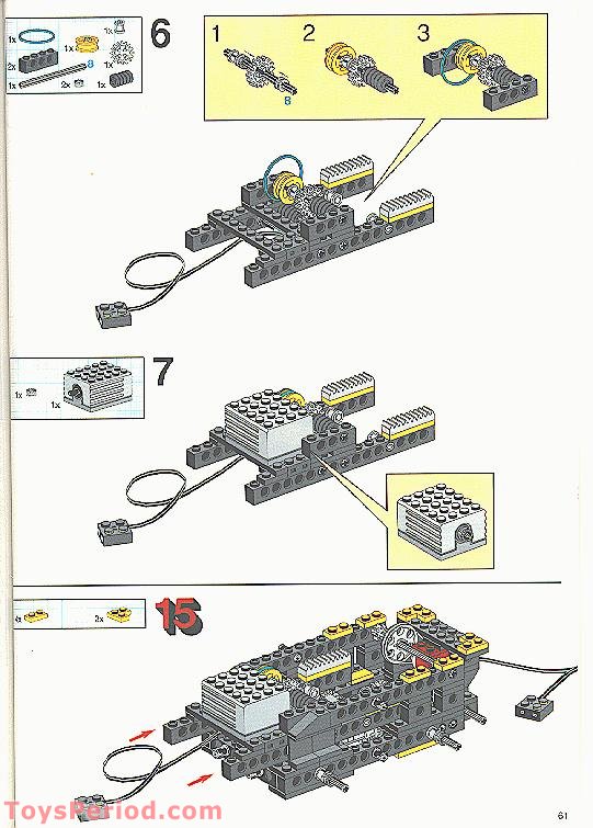LEGO 8082 Multi Control Set Instructions and Parts List