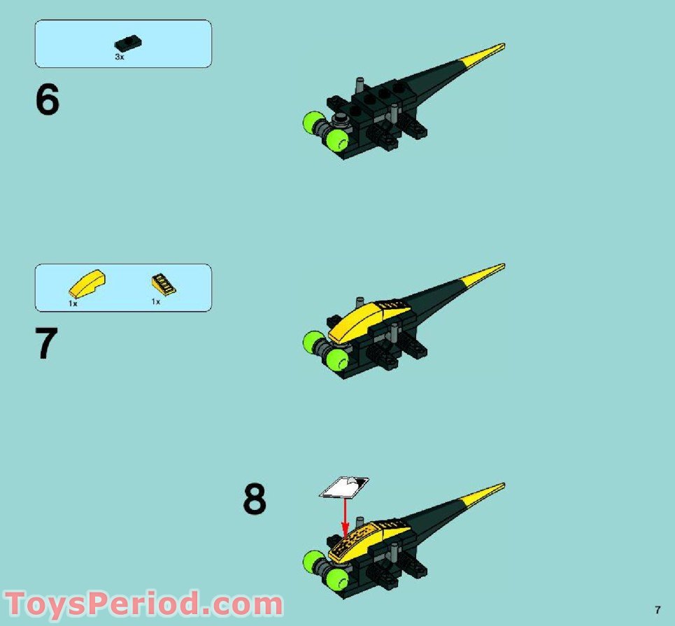 LEGO 8117 Storm Lasher Instructions and Parts List