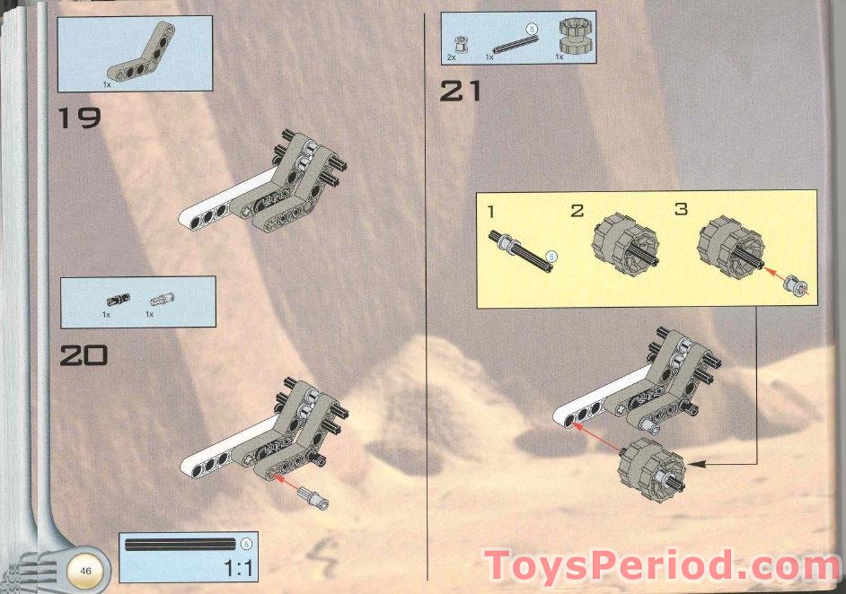 LEGO 8539 Manas Instructions and Parts List