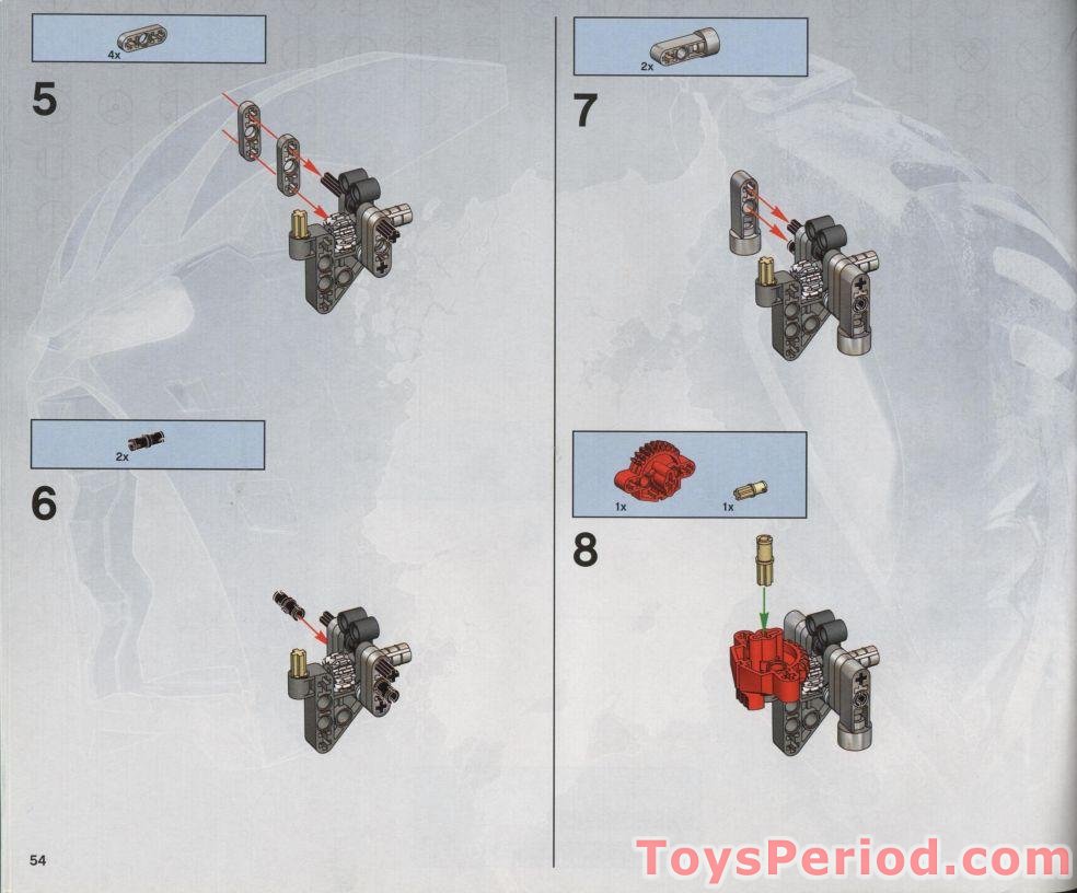 LEGO 8596 Takanuva Instructions and Parts List