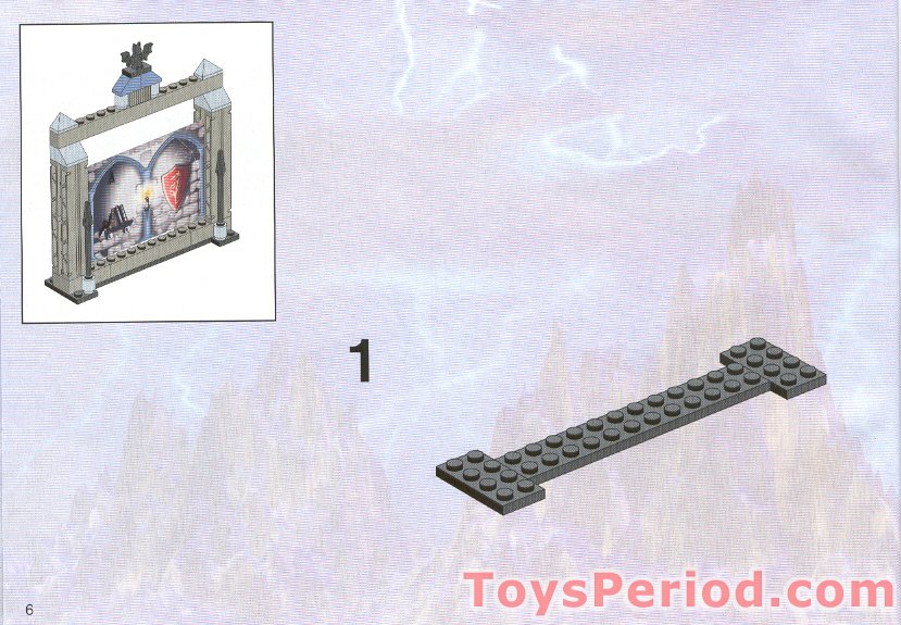 LEGO 1381 Vampire's Crypt Instructions and Parts List